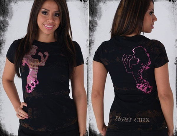 Fight Chix Chrome Style T-shirt | FighterXFashion.com