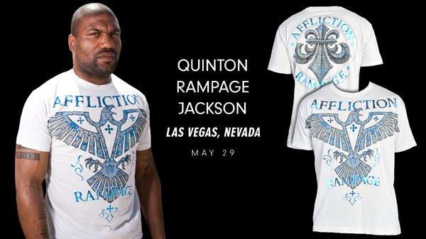 Affliction x Rampage Jackson UFC 114 Shirt (white) | FighterXFashion.com