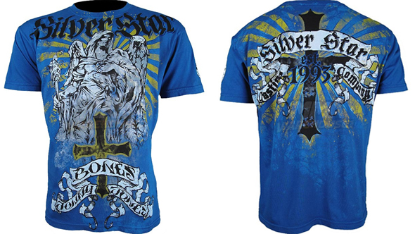 Silver Star x Jon Jones Radiance T-shirt (Blue) | FighterXFashion.com