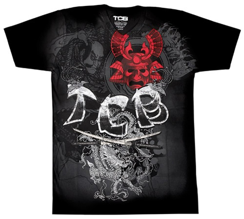 TCB Fightwear "Samurai" V-neck T-shirt | FighterXFashion.com