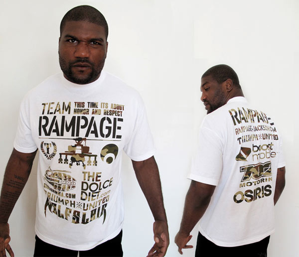 UFC 123 Rampage vs. Machida Walkout Shirts | FighterXFashion.com