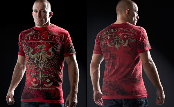 Georges St-Pierre UFC 129 T-shirts by Affliction | FighterXFashion.com