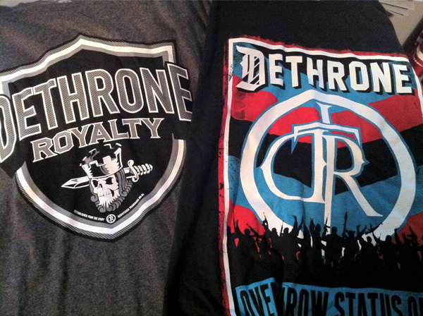 Sneak Peek: New Dethrone T-shirts | FighterXFashion.com