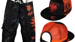 Combat Combo: Affliction Bolt Boardshorts and Snapback Hat ...