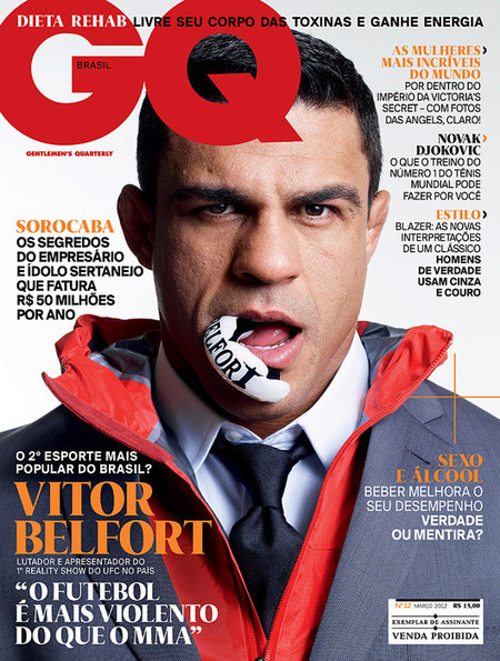 Vitor Belfort Makes the Cover of GQ Magazine Brazil | FighterXFashion.com