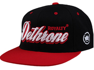 Dethrone The Brew Snapback Hat (Black/Red) | FighterXFashion.com
