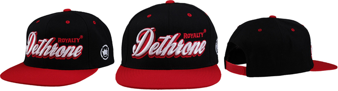Dethrone The Brew Snapback Hat (Black/Red) | FighterXFashion.com