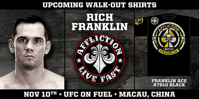 Affliction Rich Franklin UFC on Fuel TV 6 Walkout Shirt Preview ...