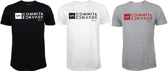 RVCA Commit and Advance T-Shirt | FighterXFashion.com