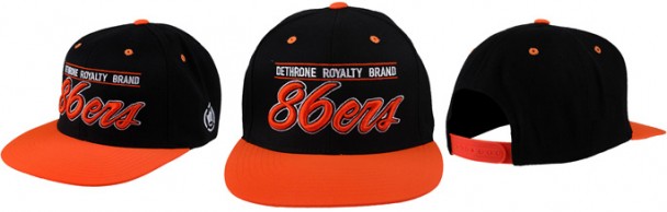 Dethrone 86ers Snapback Hat (Black/Orange) | FighterXFashion.com