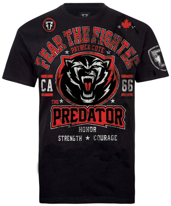FEAR THE FIGHTER Patrick Cote UFC 154 T-Shirt | FighterXFashion.com