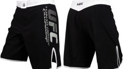 UFC Grappler Shorts - White/Black/Silver | FighterXFashion.com