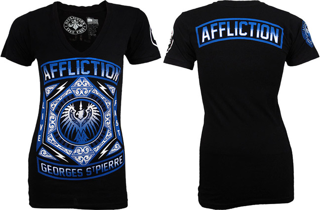 Affliction GSP UFC 158 Women's Tee | FighterXFashion.com