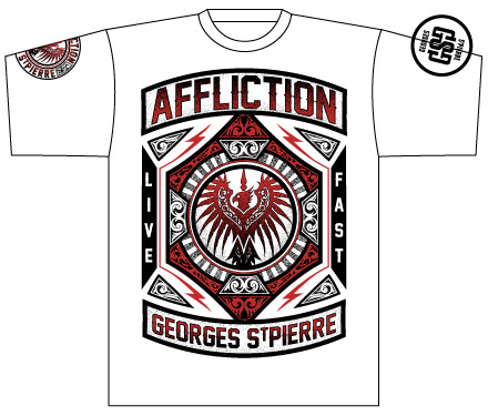 Affliction GSP UFC 158 Prestige Walkout Shirt - White/Red ...