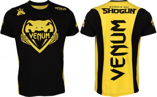 Venum Shogun Team Shockwave Shirt - Black/Yellow | FighterXFashion.com
