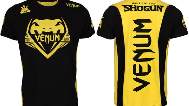 Venum Shogun Team Shockwave Shirt - Black/Yellow | FighterXFashion.com