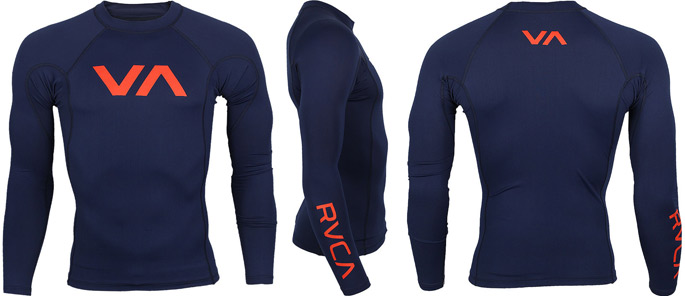 RVCA VA Sport Rashguard Midnight Blue | FighterXFashion.com