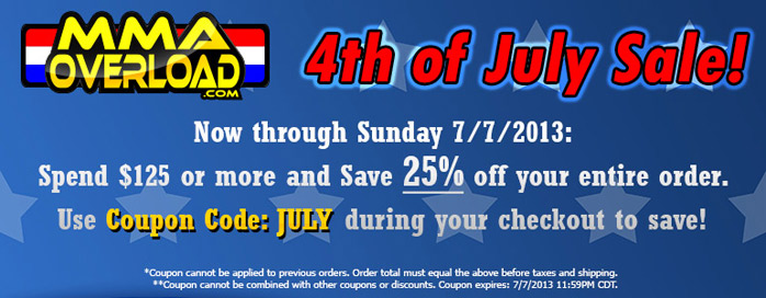 4th of July MMA Sales and Deals Guide | FighterXFashion.com