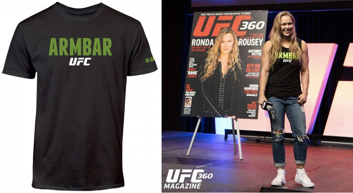 Ronda Rousey Armbar T-Shirt | FighterXFashion.com