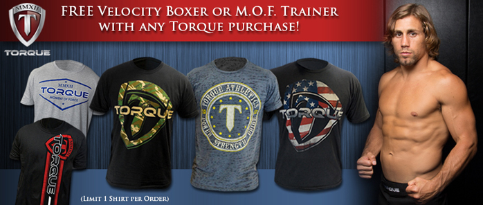 Get a FREE Torque Velocity Boxer or M.O.F. Trainer Tee with ANY Torque ...