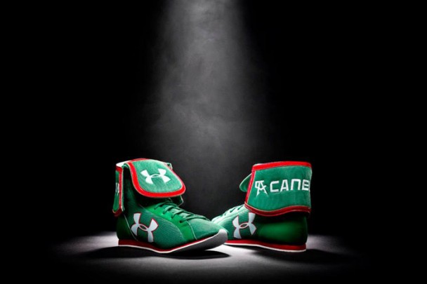 Canelo Alvarez Under Armour Signature Boxing Boots | FighterXFashion.com