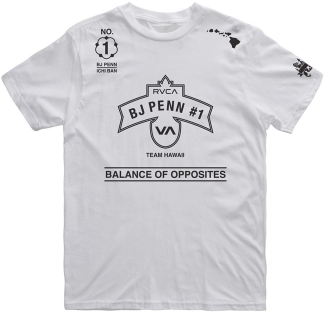 RVCA BJ Penn #1 T-Shirt | FighterXFashion.com