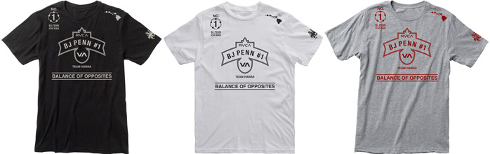 RVCA BJ Penn #1 T-Shirt | FighterXFashion.com