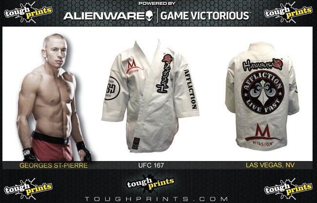 Georges St-Pierre UFC 167 Walkout Gi and Fight Shorts | FighterXFashion.com