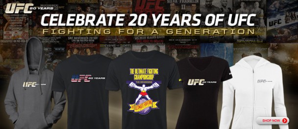 UFC 20th Anniversary Clothing Collection | FighterXFashion.com