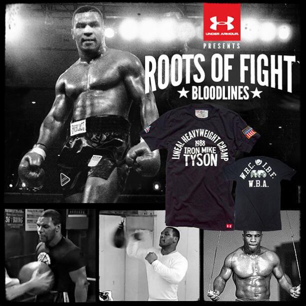 Under Armour Roots of Fight Mike Tyson 88 Lineal Champ T-Shirt ...
