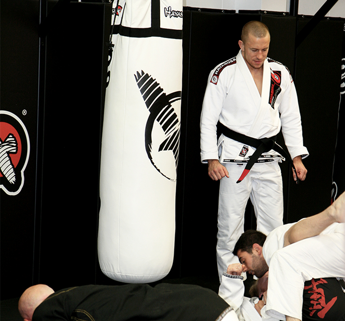 Georges St-Pierre Wearing the Hayabusa Goorudo Gold Weave Jiu-Jitsu Gi ...