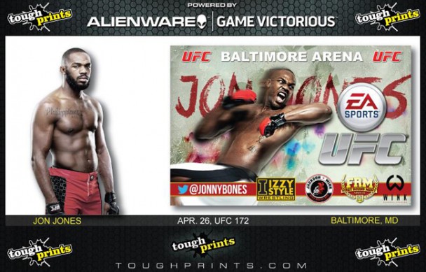 Jon Jones UFC 172 Sponsor Banner Preview | FighterXFashion.com