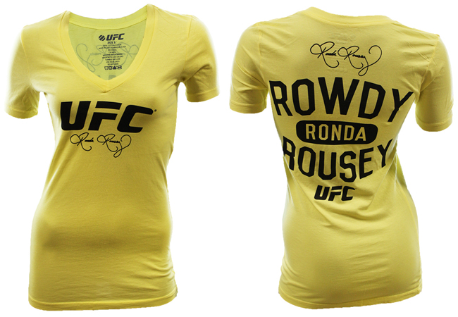 Ronda Rousey UFC Walkout Shirt Yellow | FighterXFashion.com