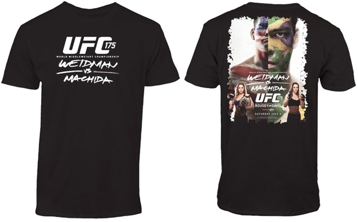 UFC 175 Collectibles Shirts Poster and Program | FighterXFashion.com