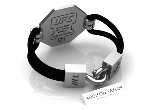 UFC Octagon Pewter Bracelet | FighterXFashion.com
