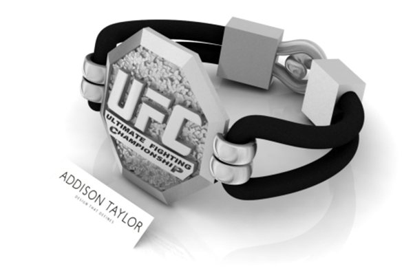 UFC Octagon Pewter Bracelet | FighterXFashion.com
