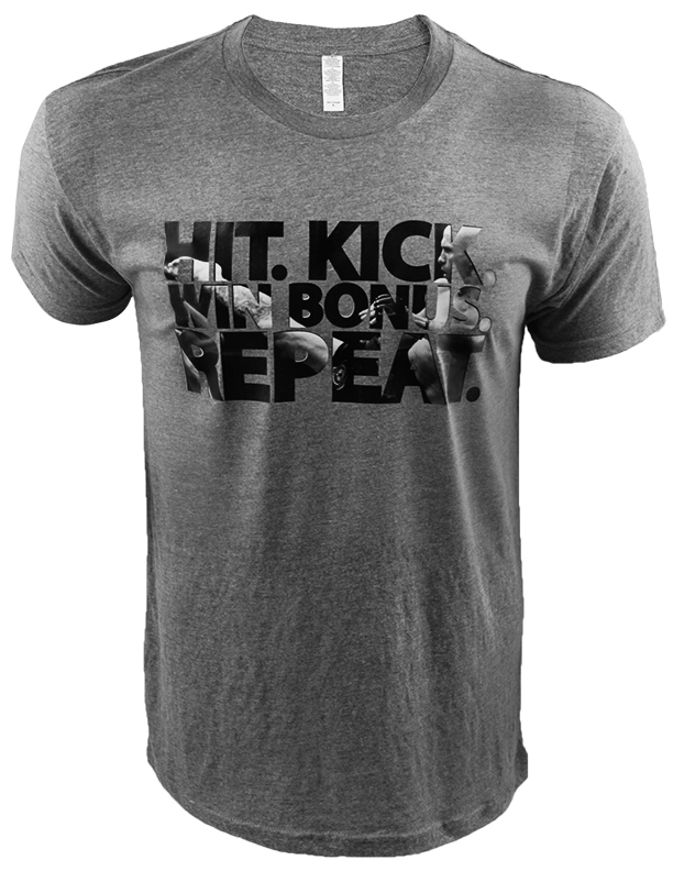 Cowboy Cerrone HIT KICK WIN BONUS REPEAT Shirt | FighterXFashion.com