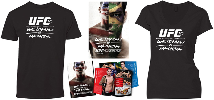 UFC 175 Collectibles Shirts Poster and Program | FighterXFashion.com