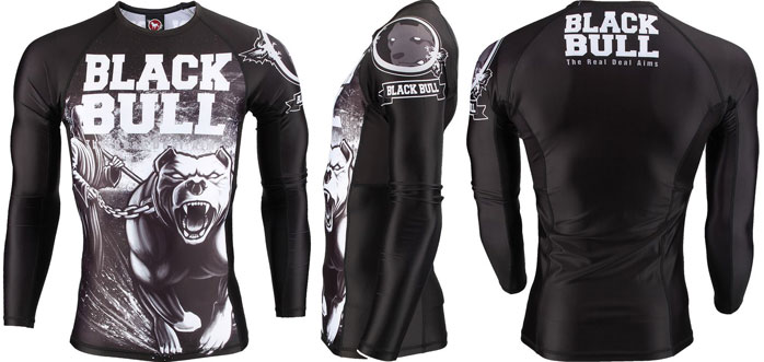 Bull Terrier Black Bull Rashguards | FighterXFashion.com