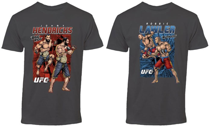 UFC 181 Fighter Shirts Johny Hendricks Robbie Lawler Anthony Pettis and ...