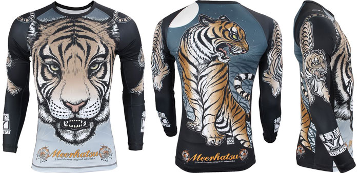 Meerkatsu Midnight Tiger Rashguard | FighterXFashion.com