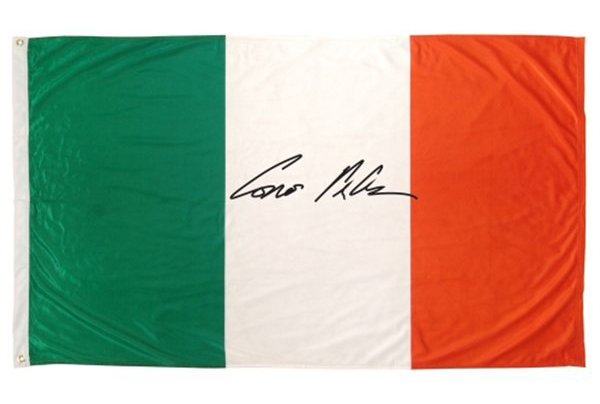 Conor McGregor UFC Autographed Ireland Flag | FighterXFashion.com