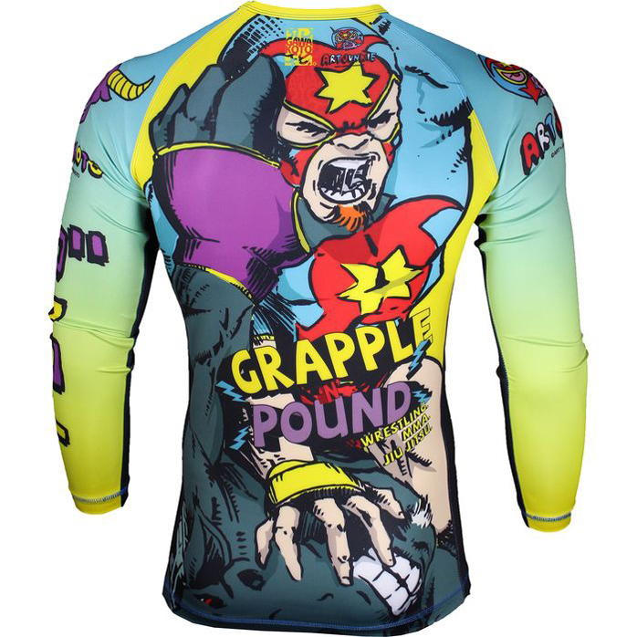 Gawakoto x Art Junkie Grapple and Pound Rashguard | FighterXFashion.com