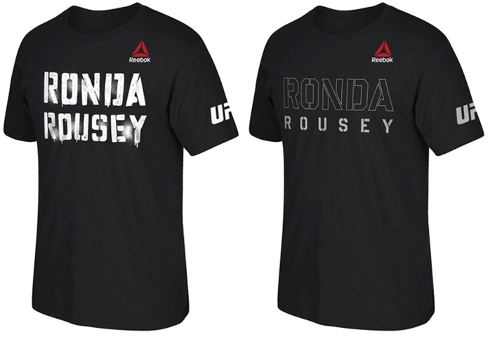 Ronda Rousey Reebok UFC 190 Stencil Shirt | FighterXFashion.com