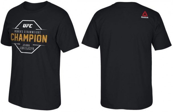Joanna Jedrzejczyk UFC Reebok Stencil Champ Shirt | FighterXFashion.com