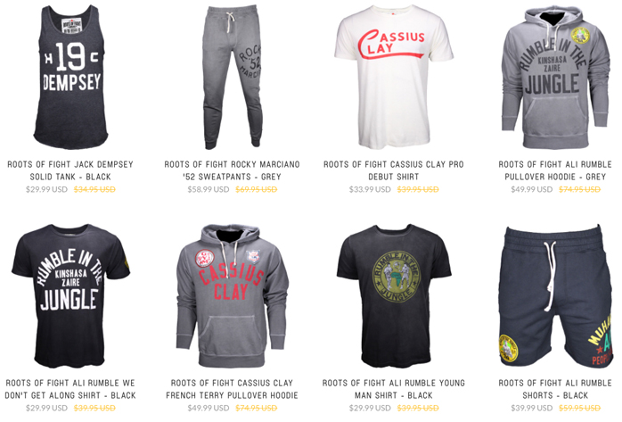 Black Friday Roots of Fight Clothing Sale New Styles Added ...