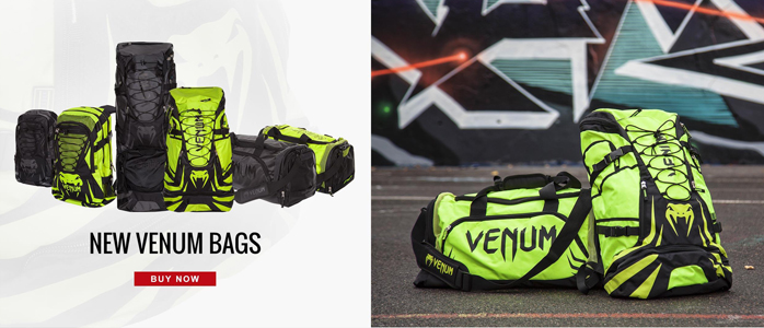 Venum Bags and Backpacks in Black and Neo Yellow | FighterXFashion.com