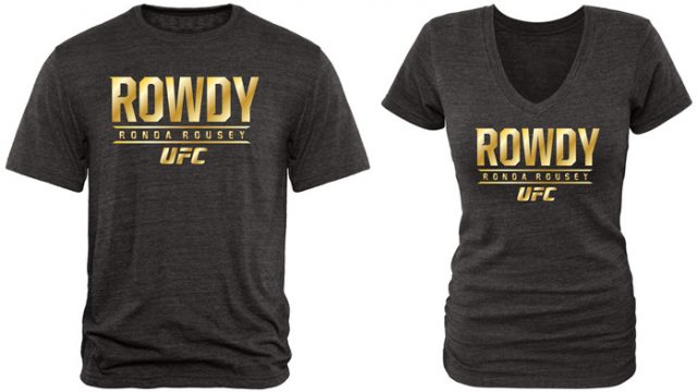 Ronda Rousey UFC Gold TriBlend T Shirt | FighterXFashion.com