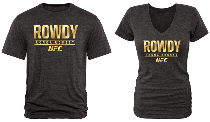 Ronda Rousey UFC Gold TriBlend T Shirt | FighterXFashion.com