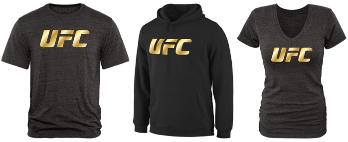 UFC Gold Logo Shirts and Hoodies | FighterXFashion.com